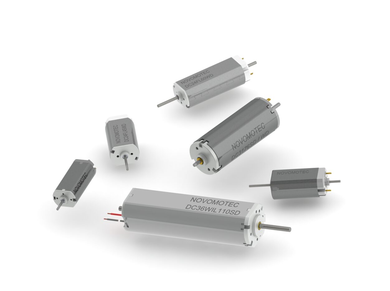 Bürstenbehaftete DC-Motoren - novoMOTEC Antriebslösungen